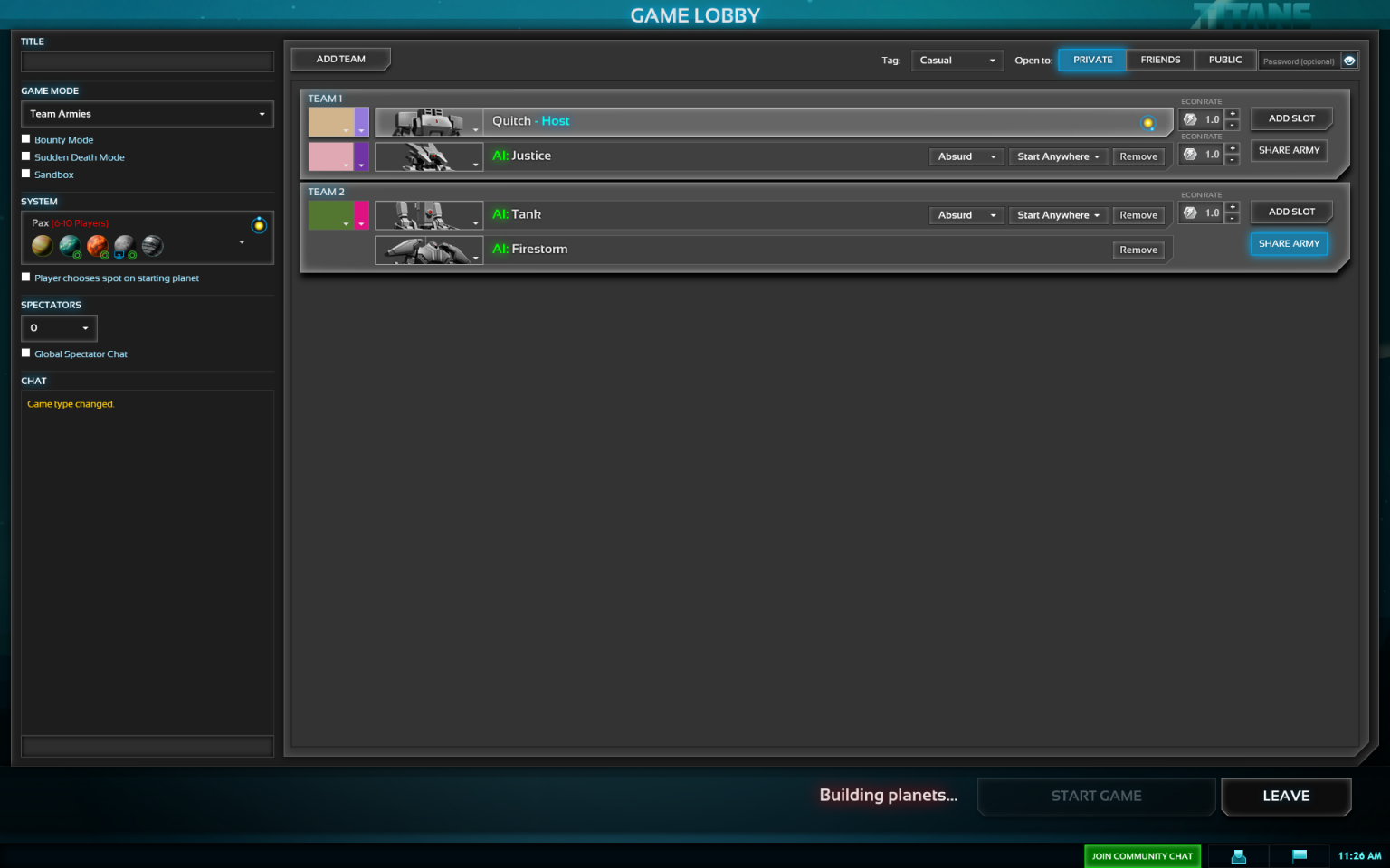 Controls and the User Interface